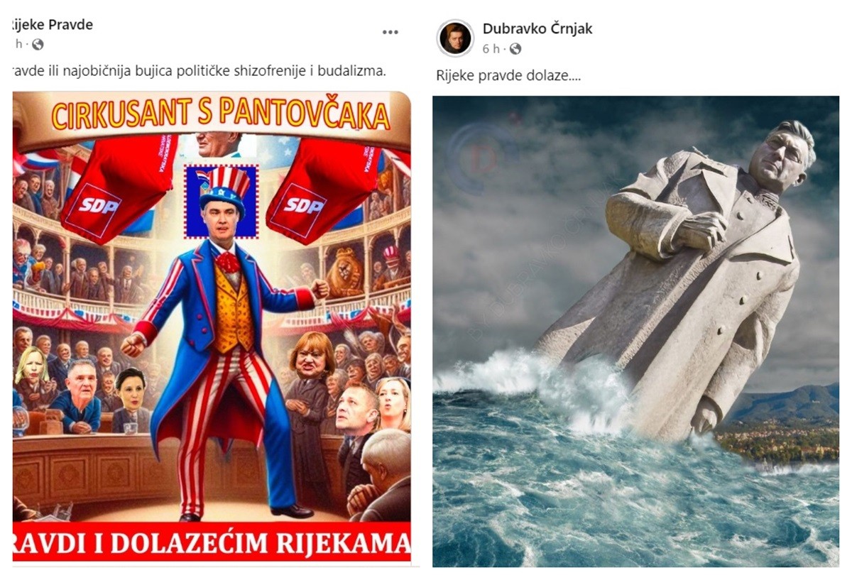 Društvene mreže o Rijekama pravde